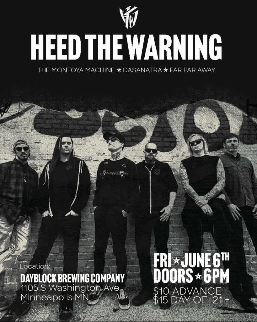 Heed the Warning EP Release Show | Minneapolis Events | Minnesota Brewery